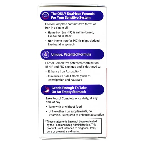 easy-to-swallow iron caplets