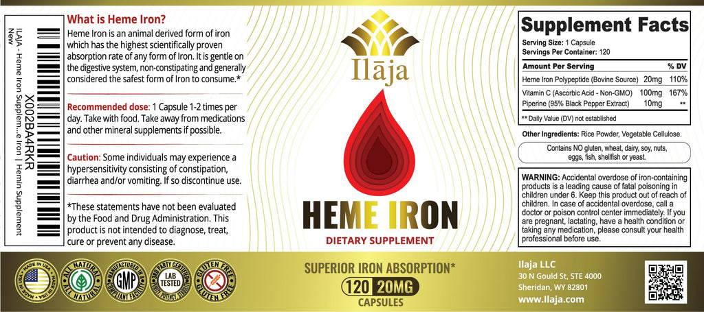 easy to swallow iron capsules for wellness