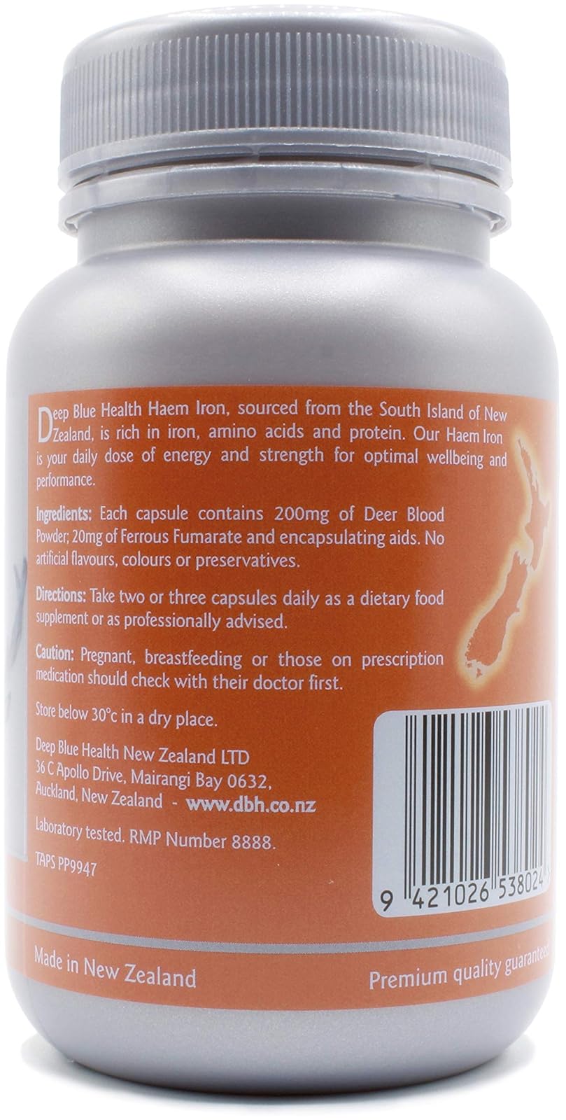 Easy to swallow iron capsules