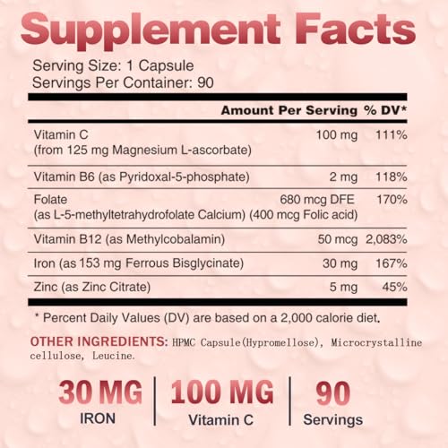easy to swallow iron capsules