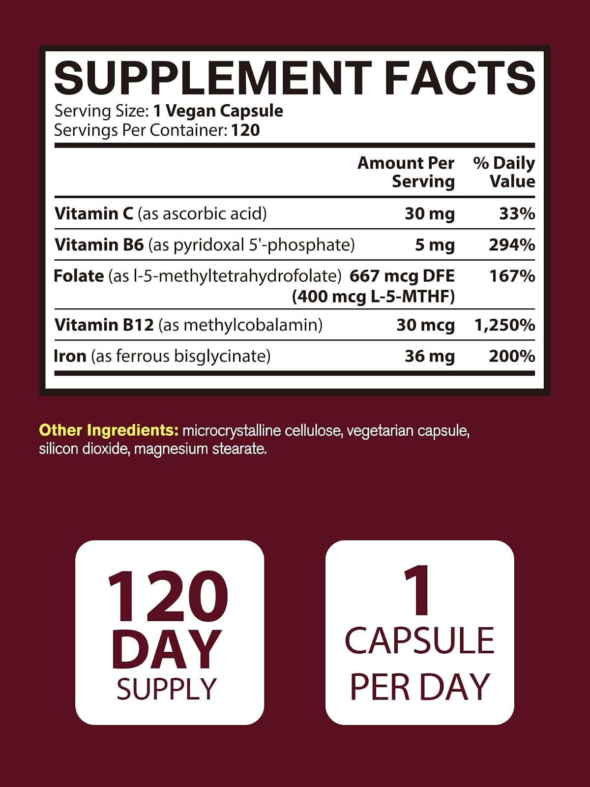 easy to swallow iron capsules