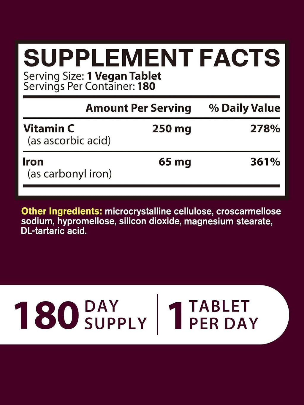 easy to swallow iron supplement
