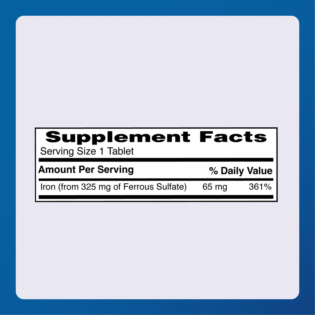 easy-to-swallow iron tablets