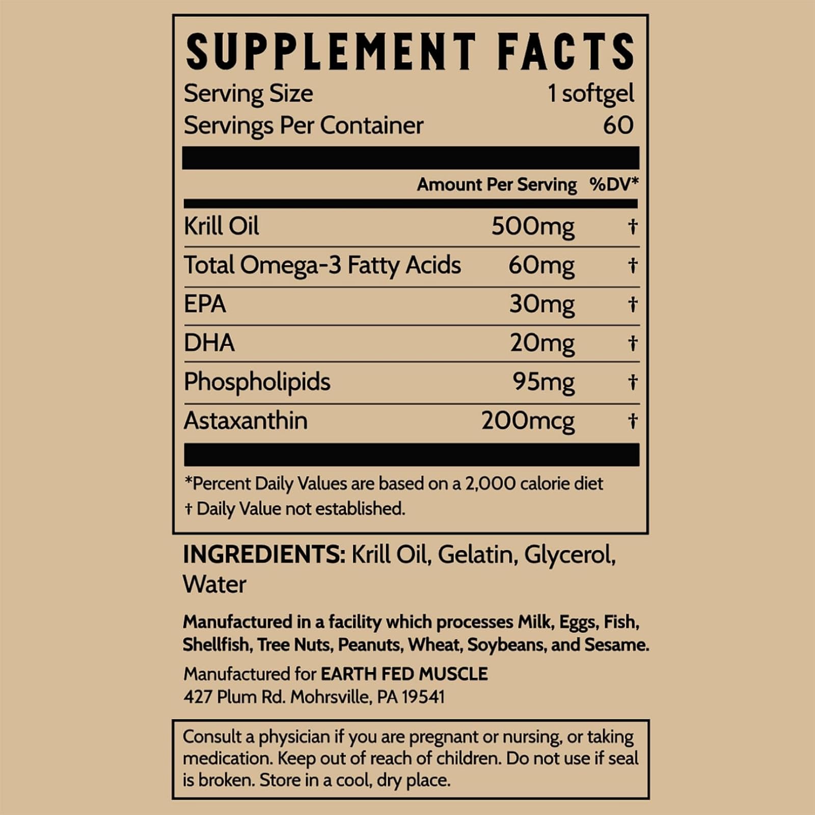 easy-to-swallow krill oil capsules