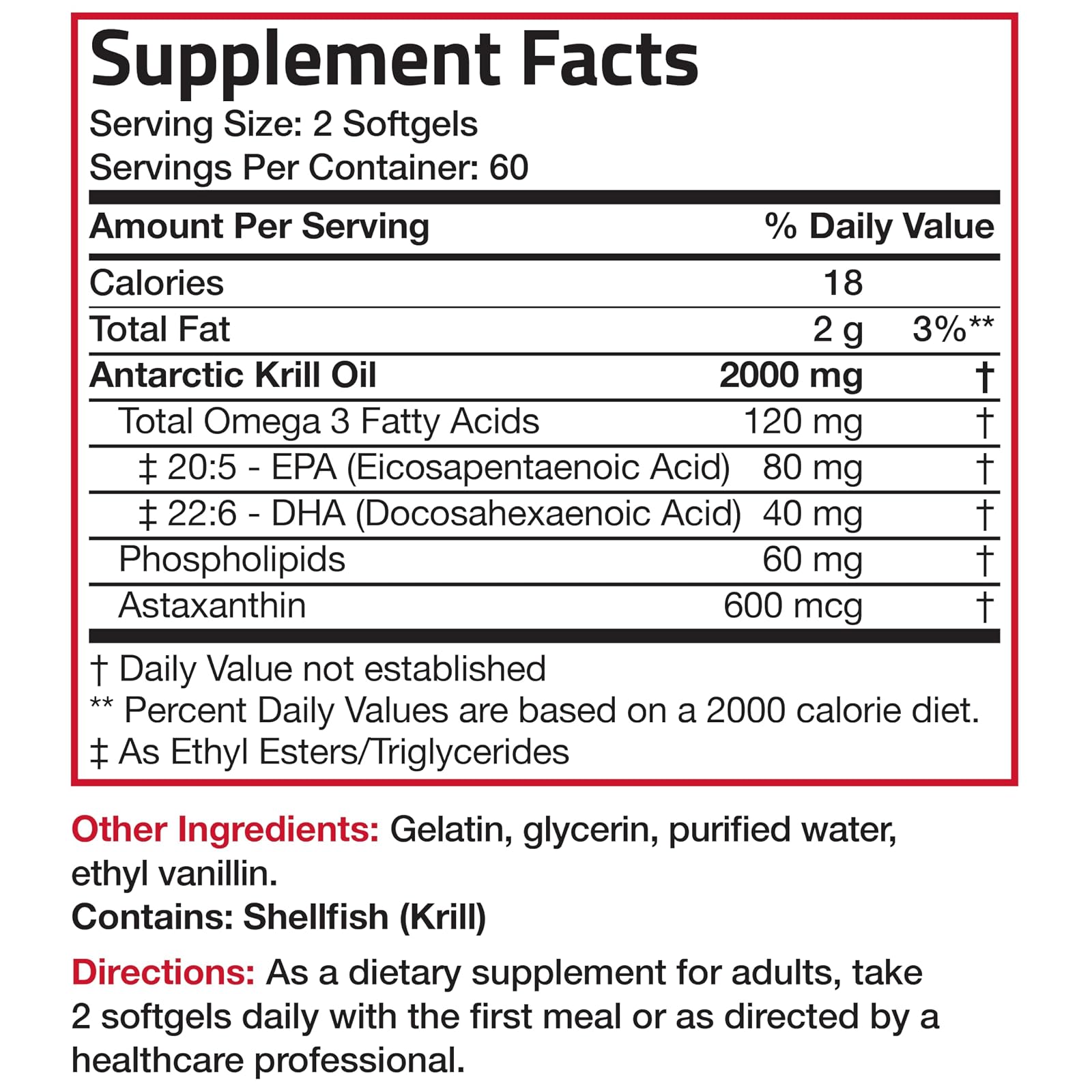easy-to-swallow krill oil softgels