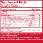 Easy to swallow krill oil softgels