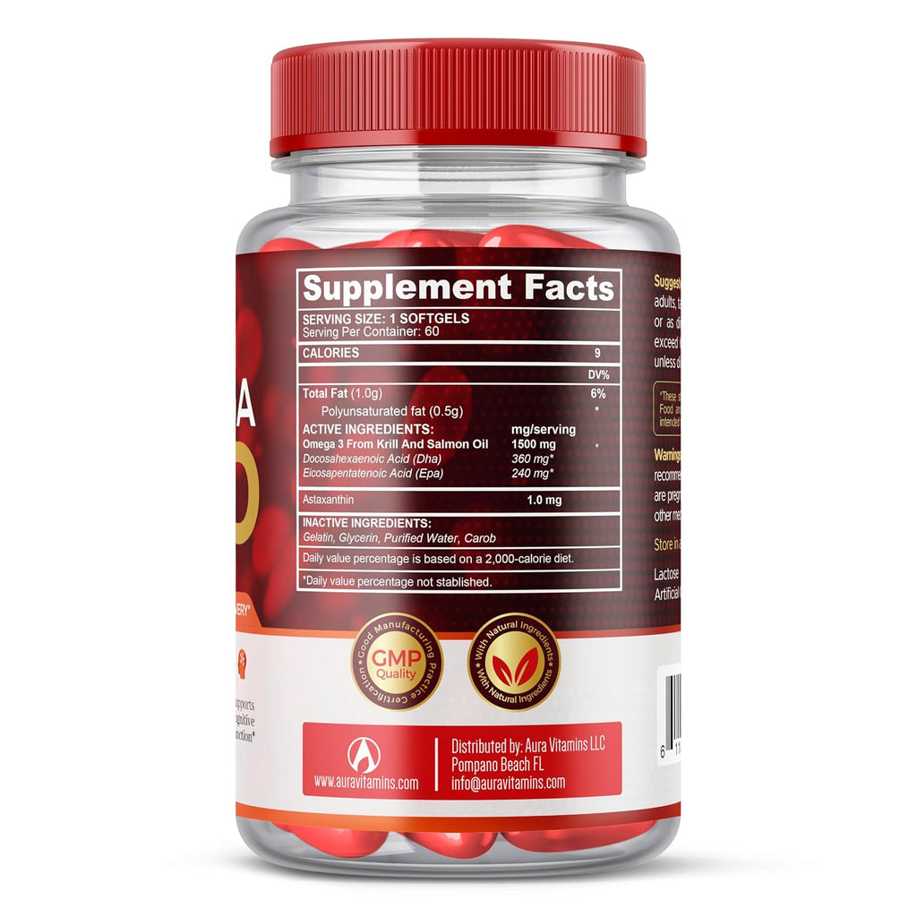 easy to swallow krill oil softgels