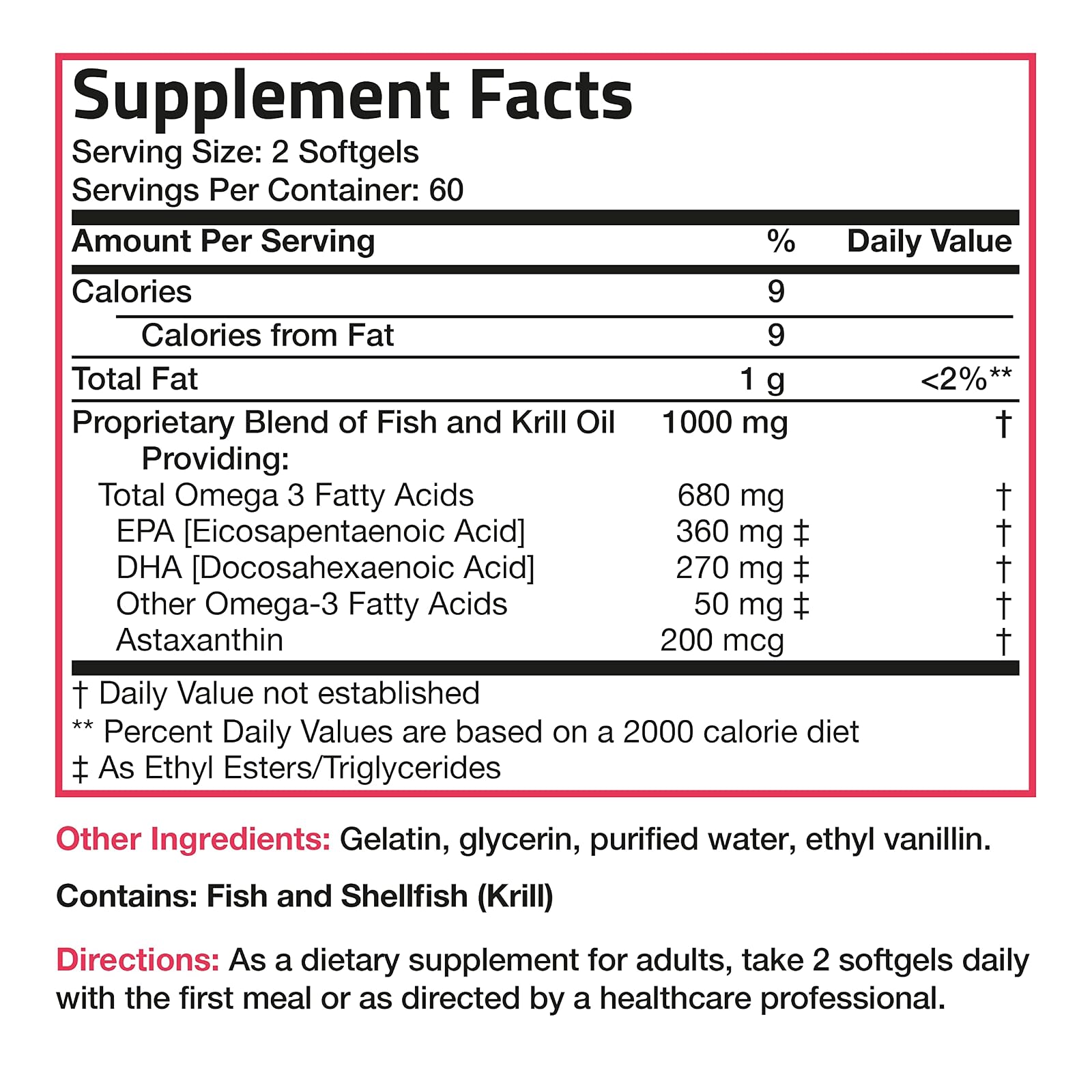 easy to swallow krill oil softgels