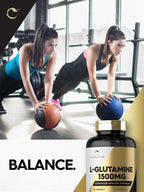 Easy-to-swallow l-glutamine capsules