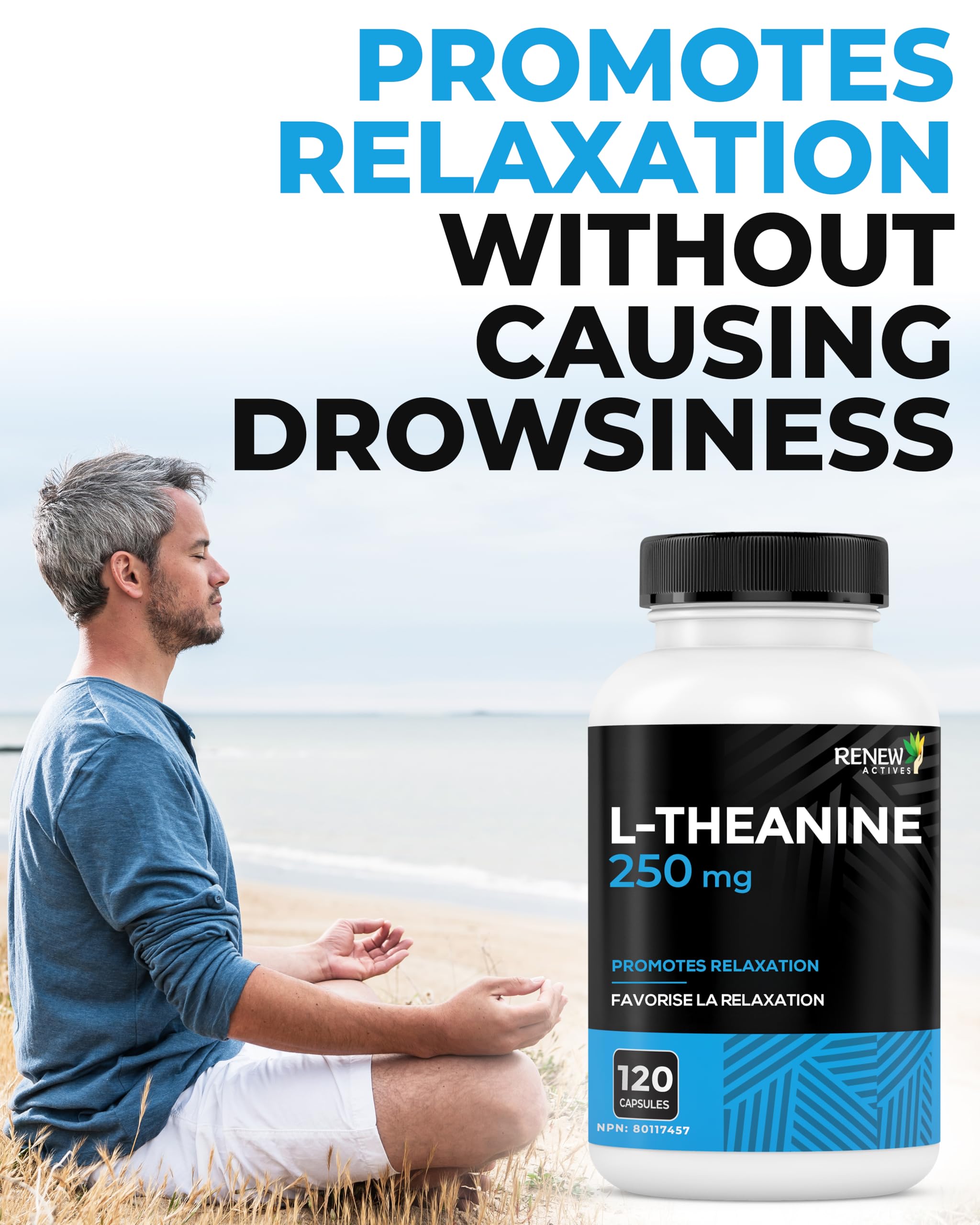 Easy-to-swallow L-Theanine capsules