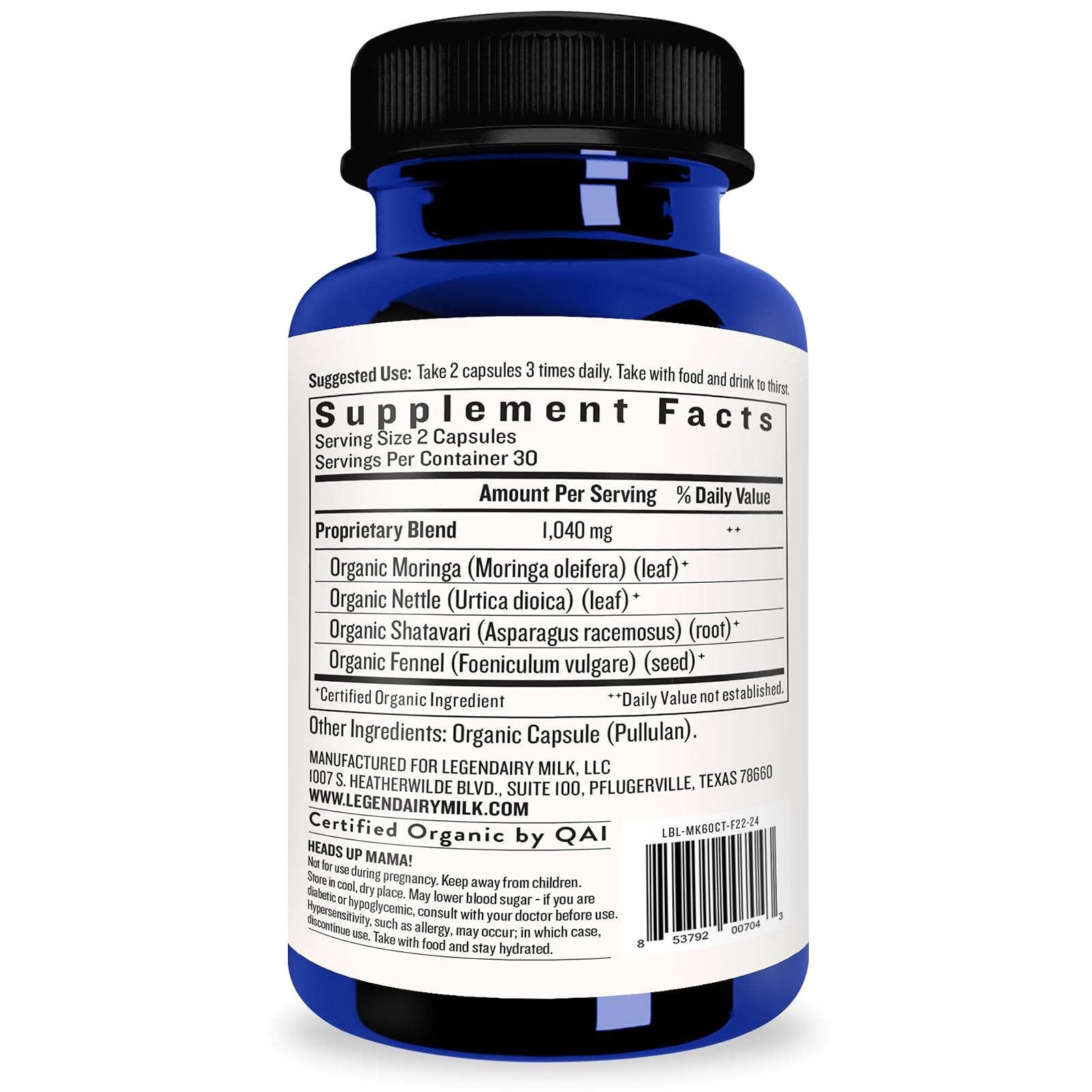 easy-to-swallow lactation multivitamin capsules