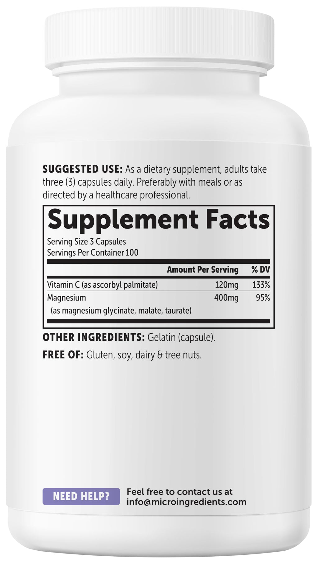 easy-to-swallow magnesium capsules