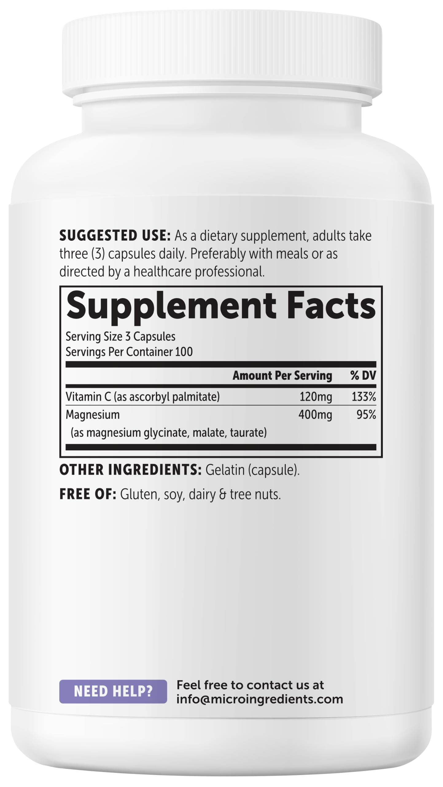 easy-to-swallow magnesium capsules