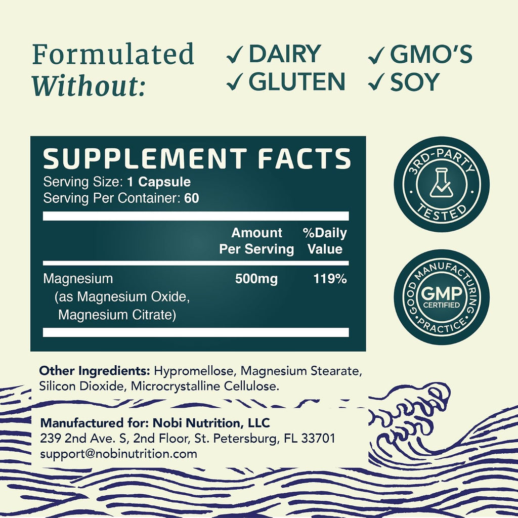 easy to swallow magnesium capsules