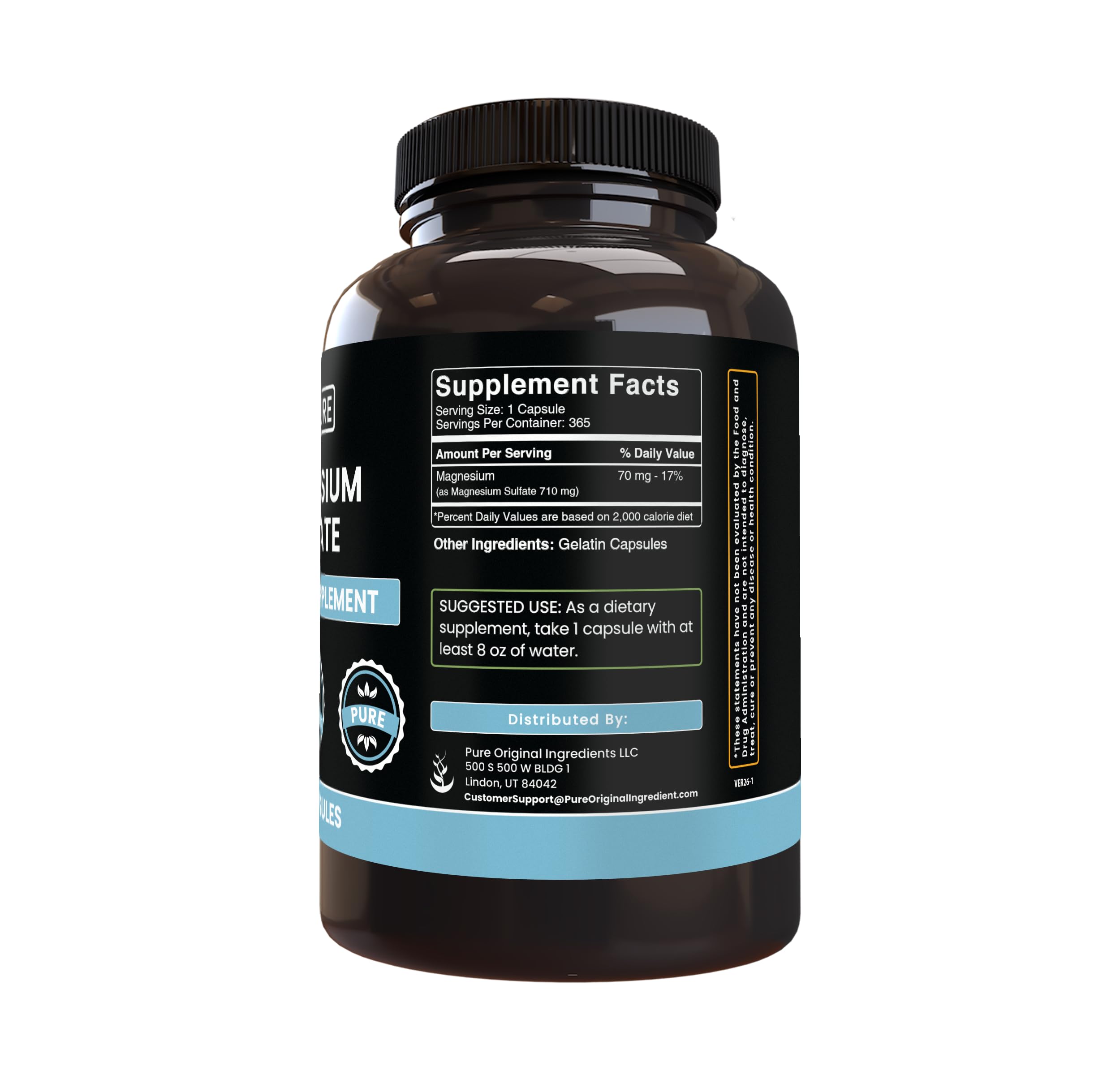 easy-to-swallow magnesium capsules