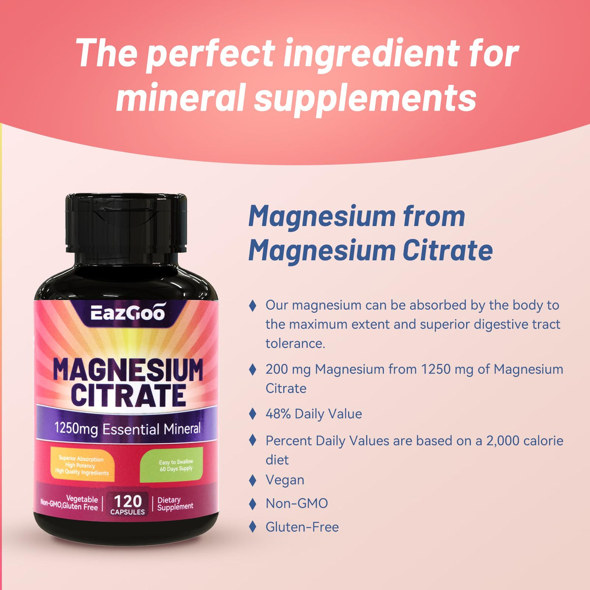 easy to swallow magnesium capsules