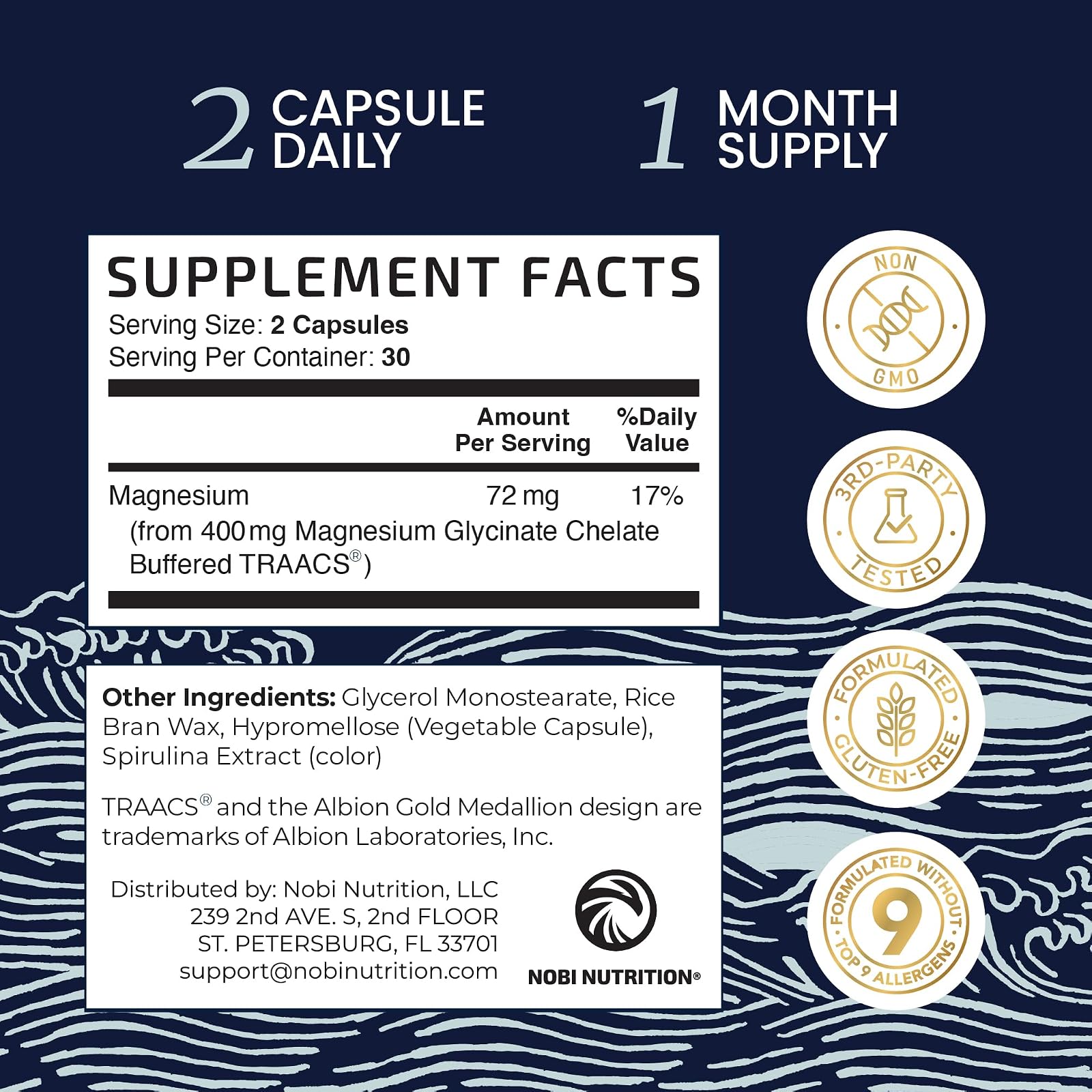 easy to swallow magnesium capsules