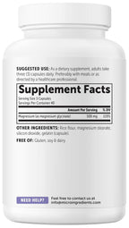 Easy-to-swallow magnesium capsules