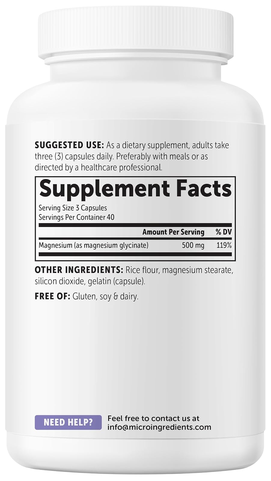Easy-to-swallow magnesium capsules