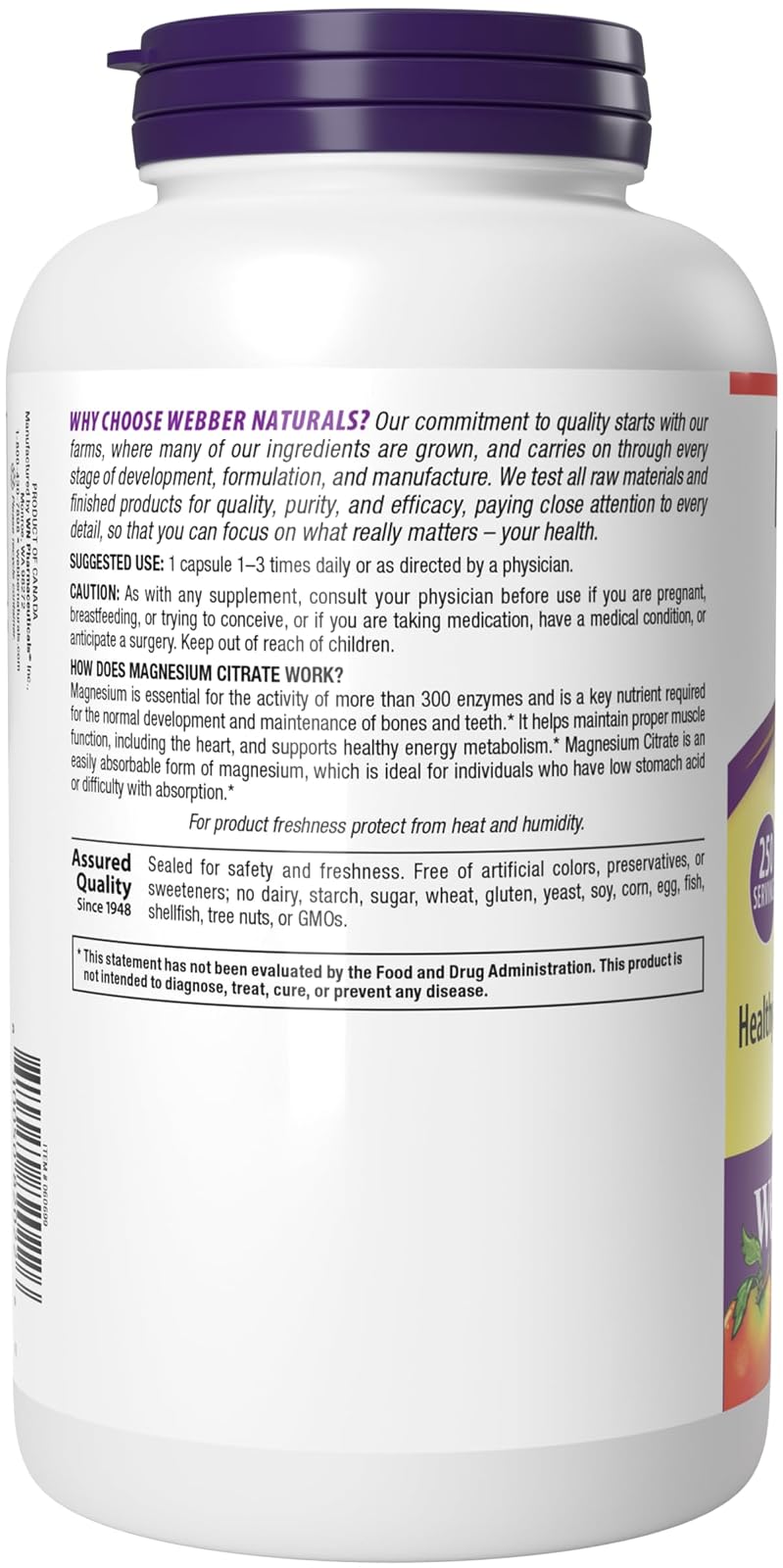 easy-to-swallow magnesium citrate capsules