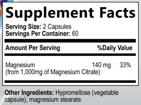 easy-to-swallow magnesium citrate capsules