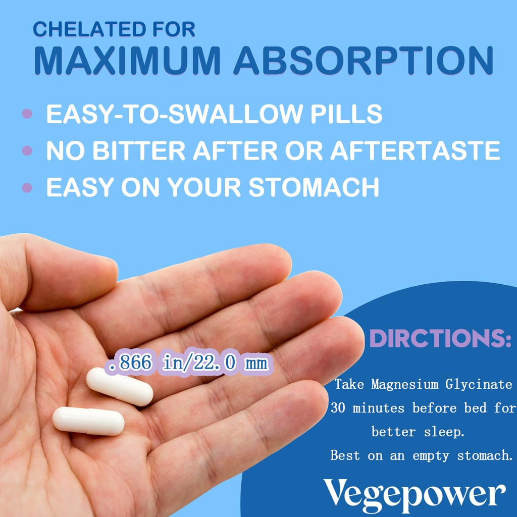 easy-to-swallow magnesium glycinate capsules