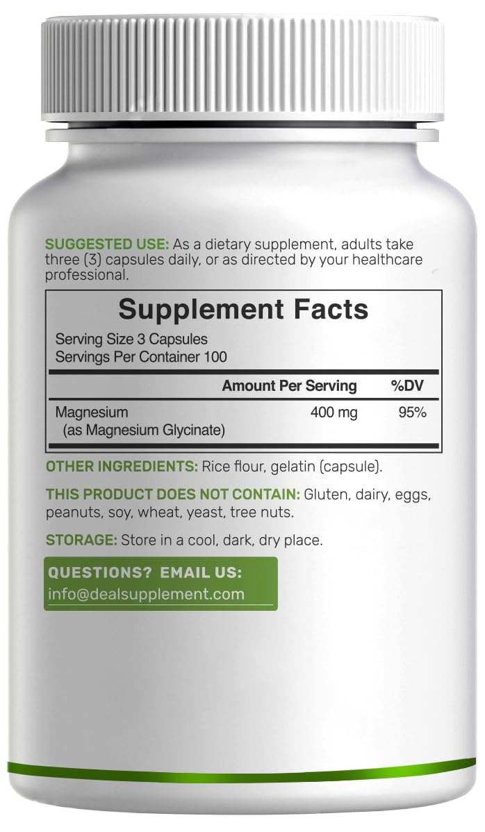 easy to swallow magnesium glycinate capsules
