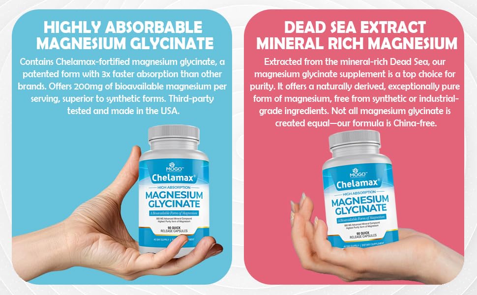 easy-to-swallow magnesium glycinate capsules