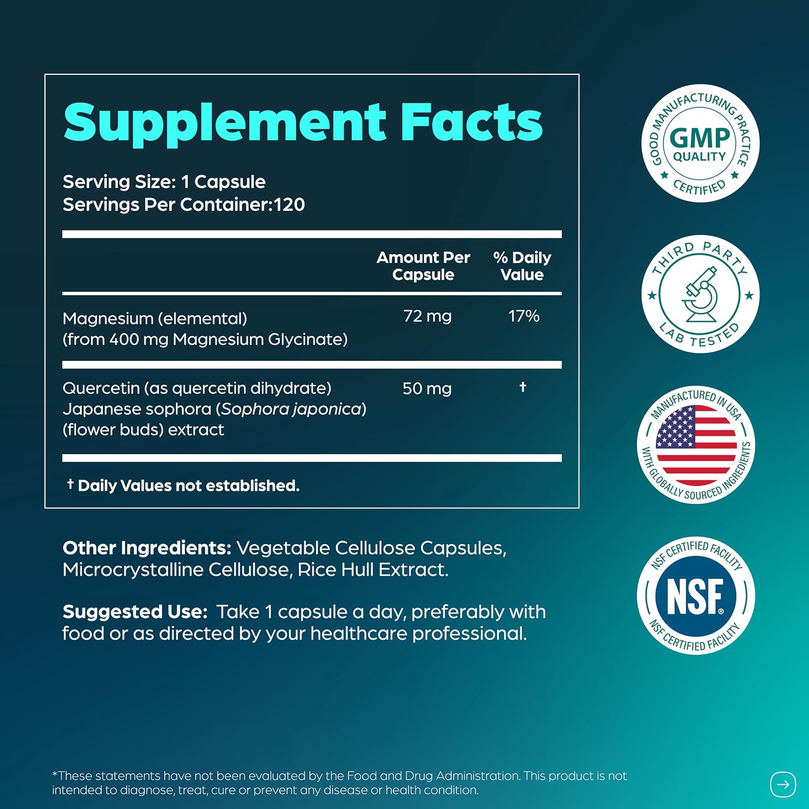 easy-to-swallow magnesium glycinate pills