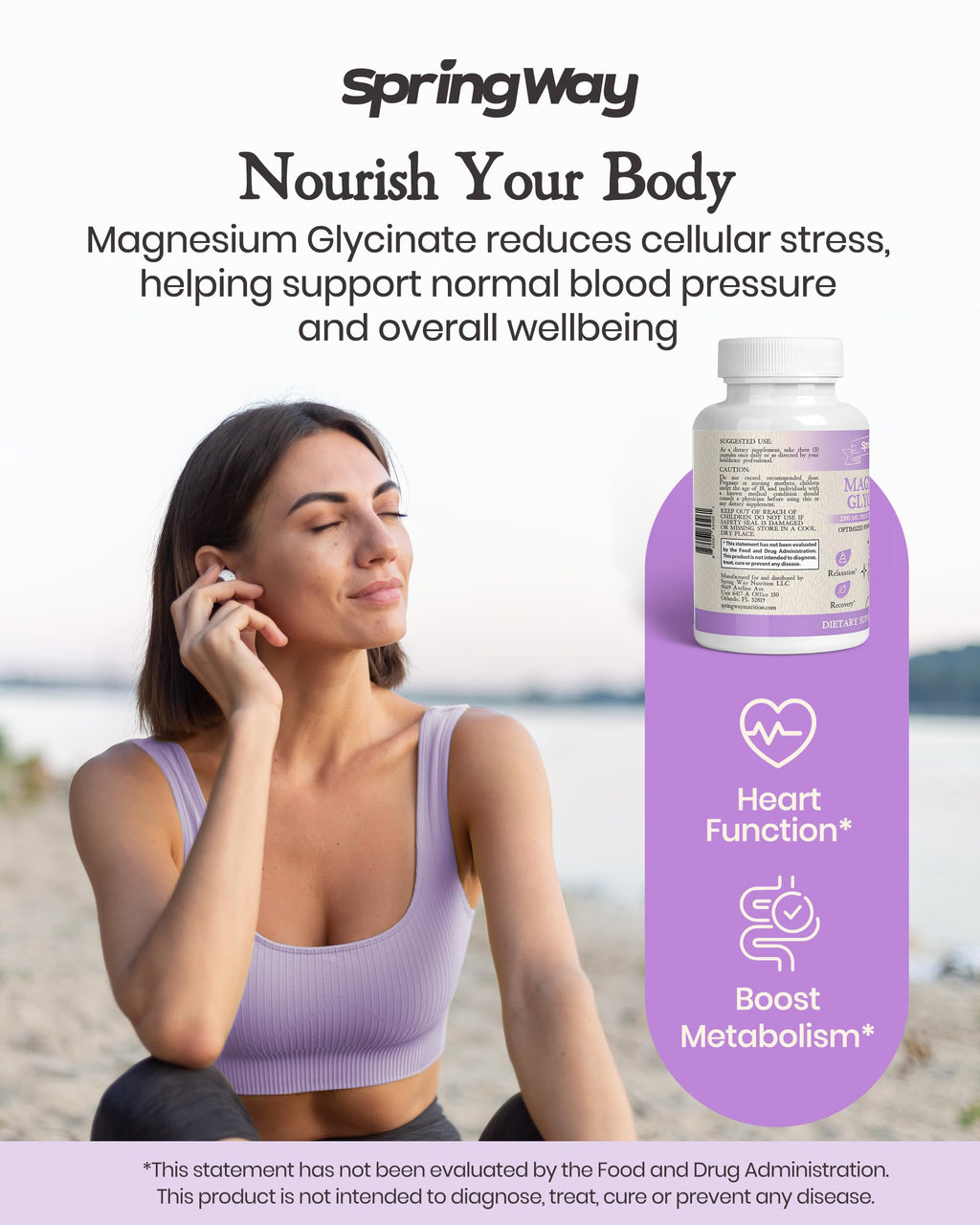 easy-to-swallow magnesium glycinate pills