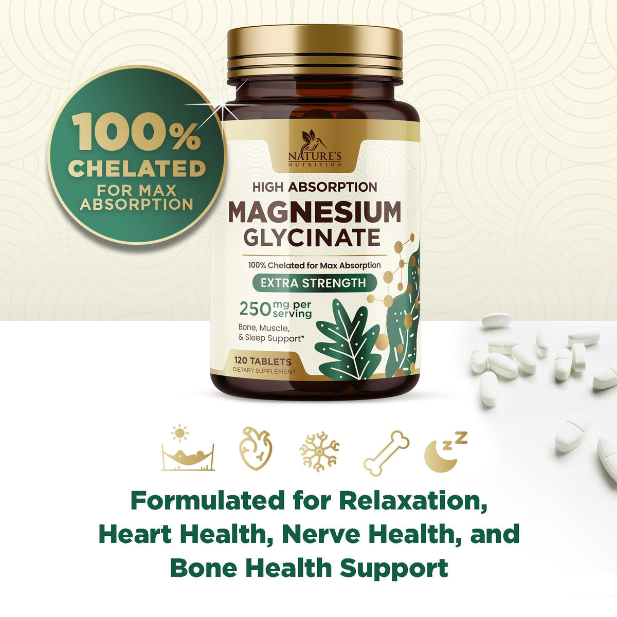 easy-to-swallow magnesium glycinate tablets