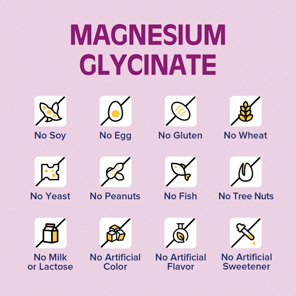 Easy-to-swallow magnesium glycinate tablets