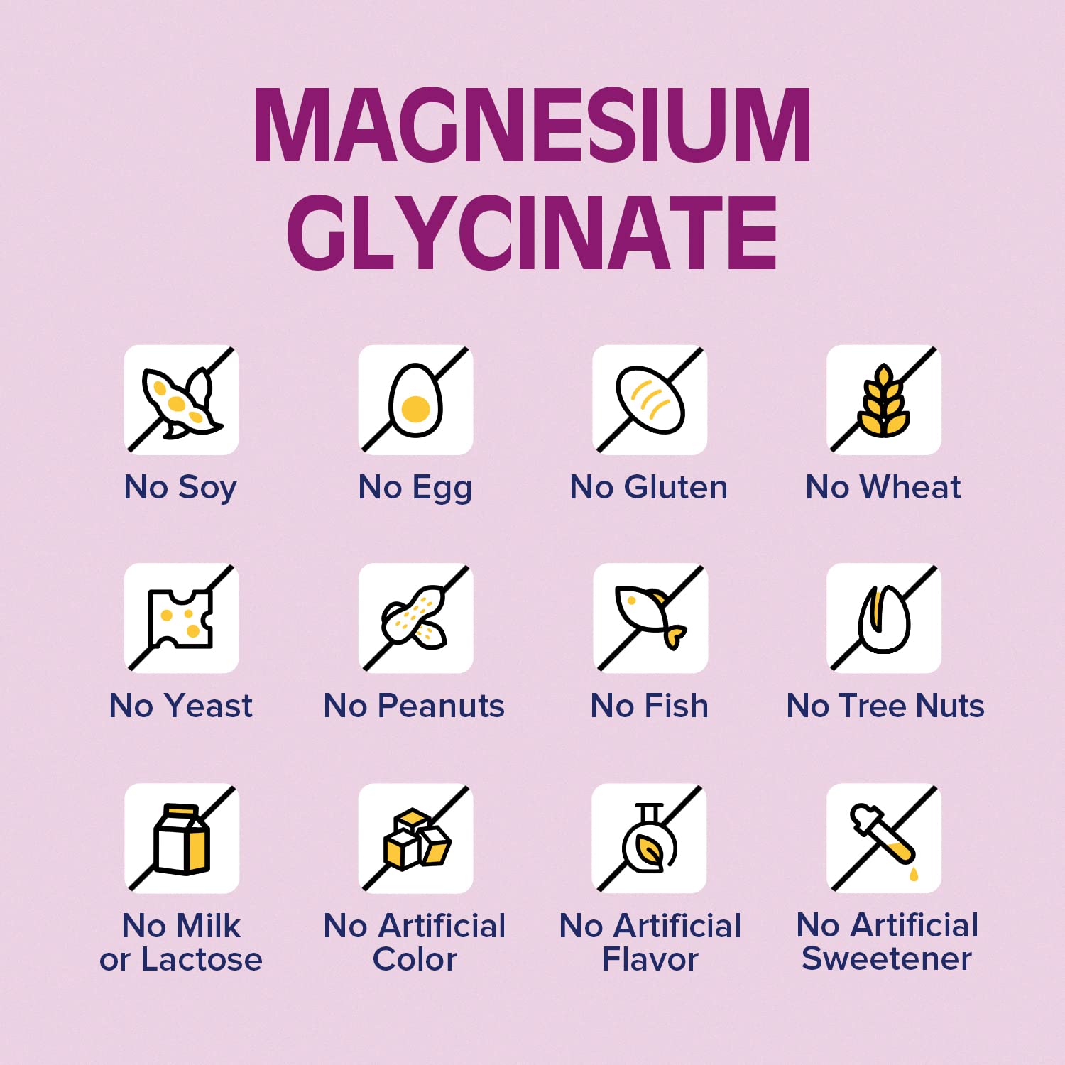 Easy-to-swallow magnesium glycinate tablets