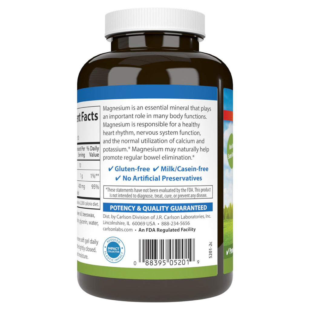 easy-to-swallow magnesium softgels for adults