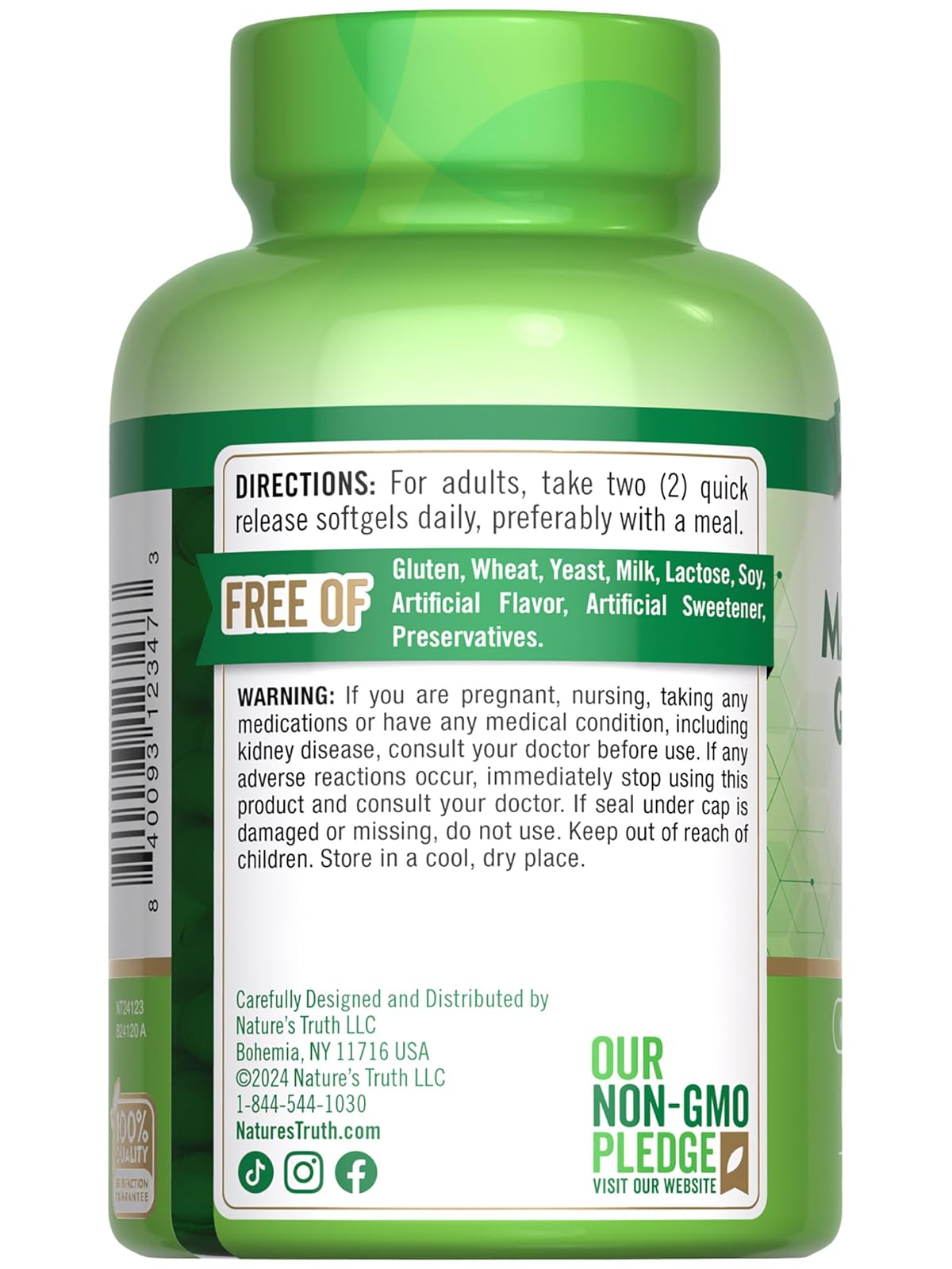easy-to-swallow magnesium softgels