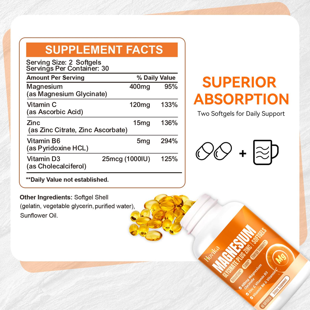 easy to swallow magnesium softgels