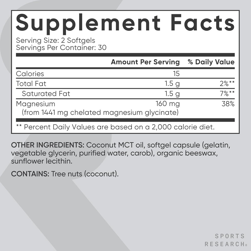 easy-to-swallow magnesium softgels