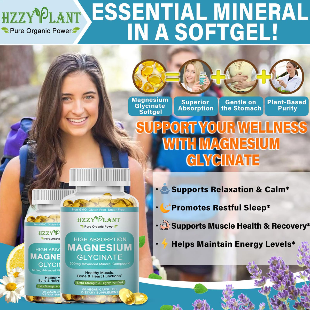 easy to swallow magnesium softgels