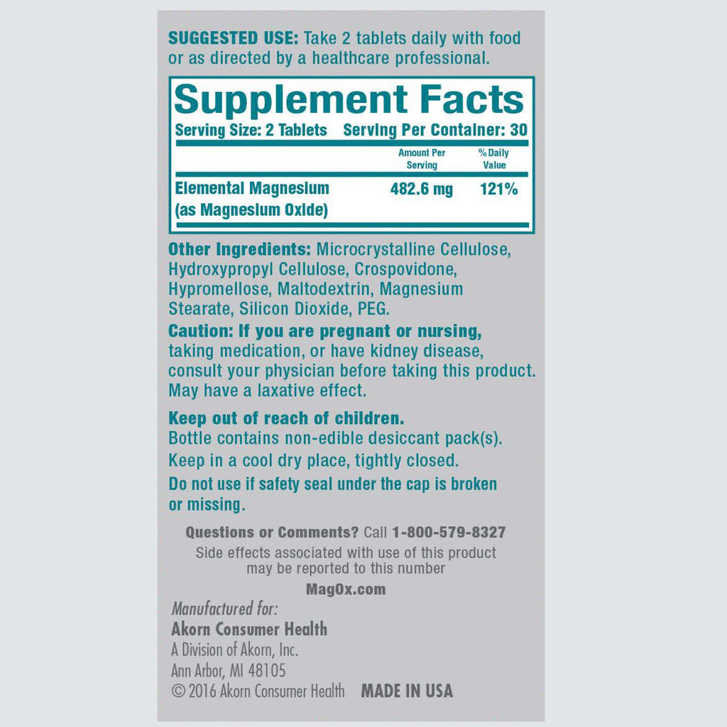 easy-to-swallow magnesium tablets