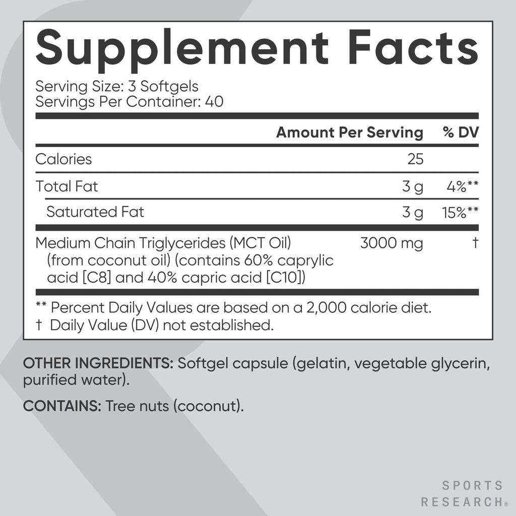 easy-to-swallow mct oil capsules