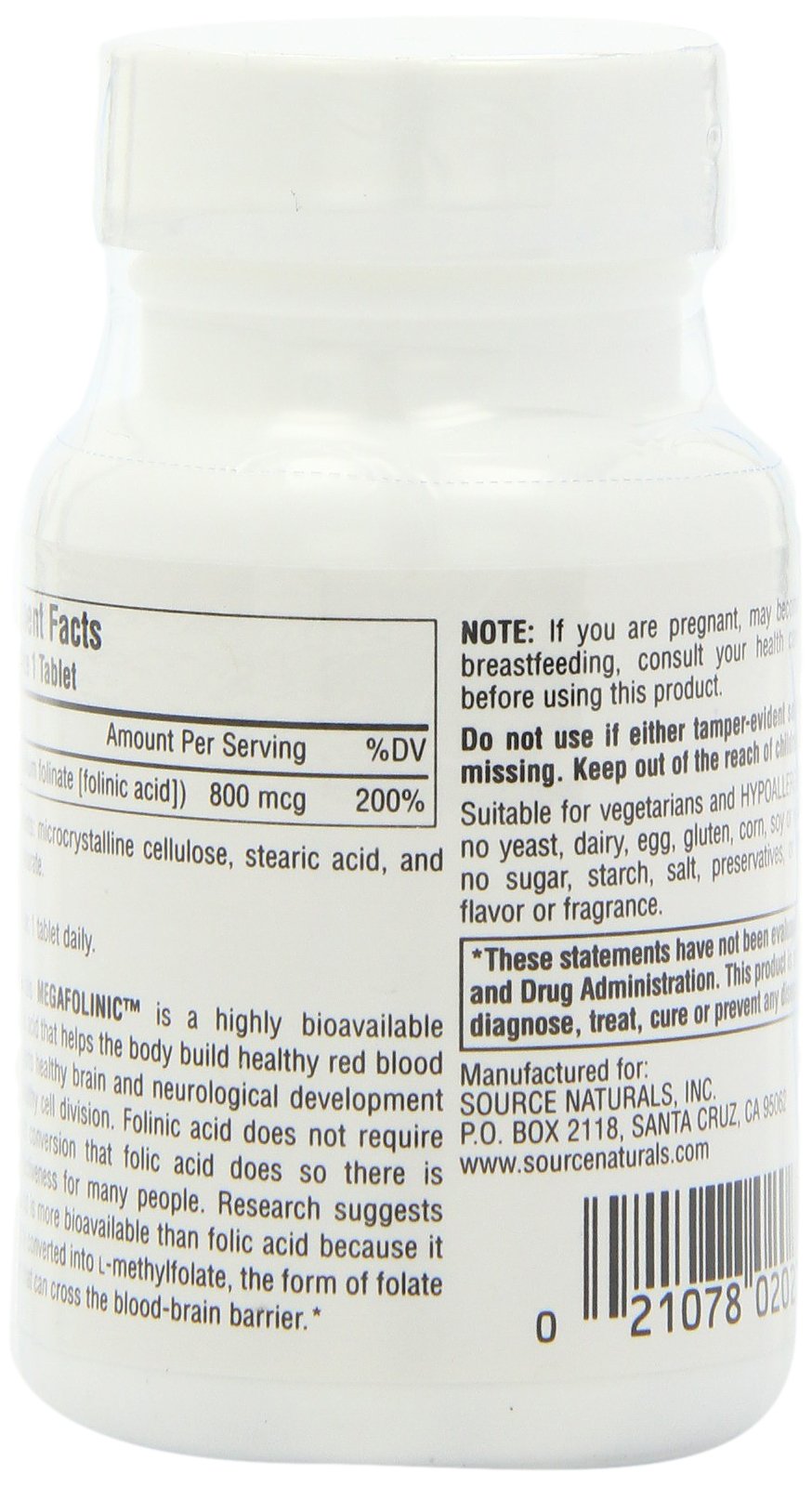 easy-to-swallow MegaFolinic tablets