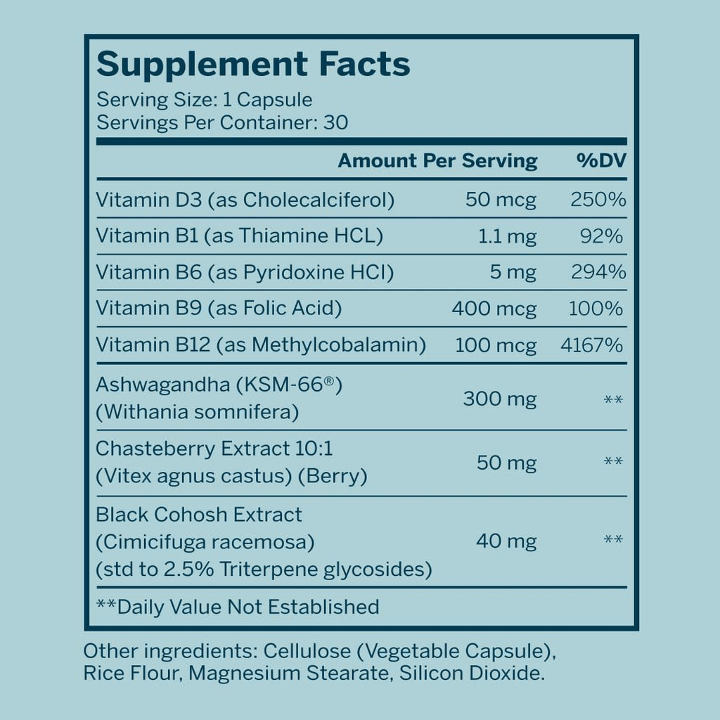 easy-to-swallow menopause relief capsules