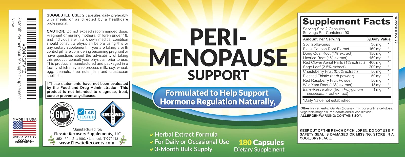 easy-to-swallow menopause support capsules