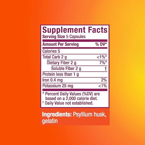 Easy-to-swallow Metamucil capsules