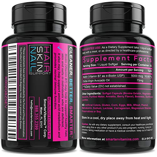 easy to swallow mini biotin softgels