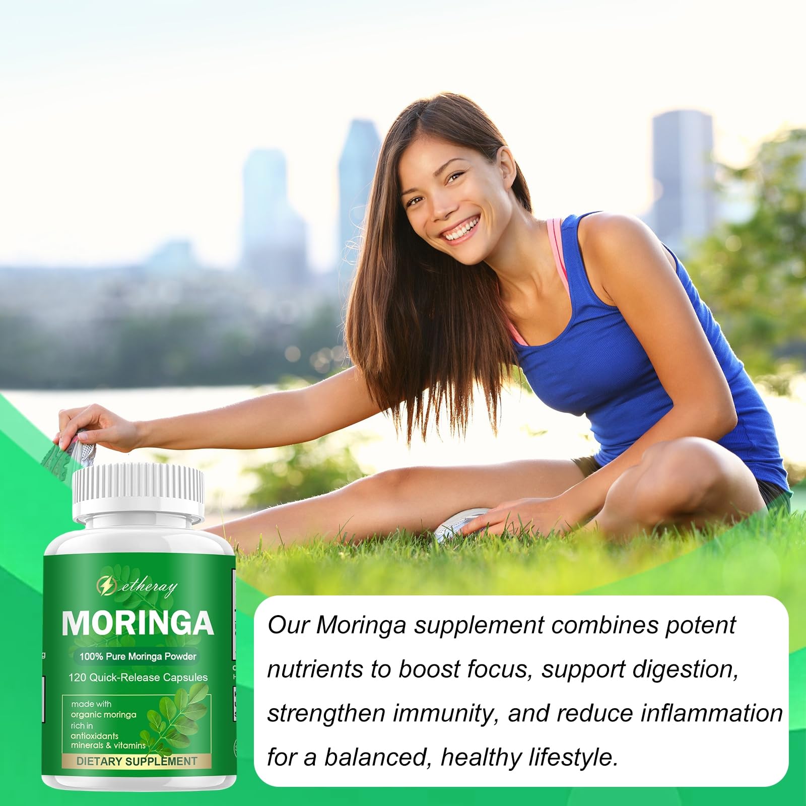 easy-to-swallow moringa capsules