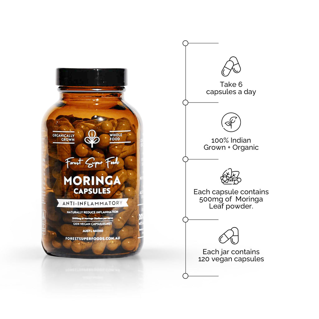 easy-to-swallow moringa leaf capsules