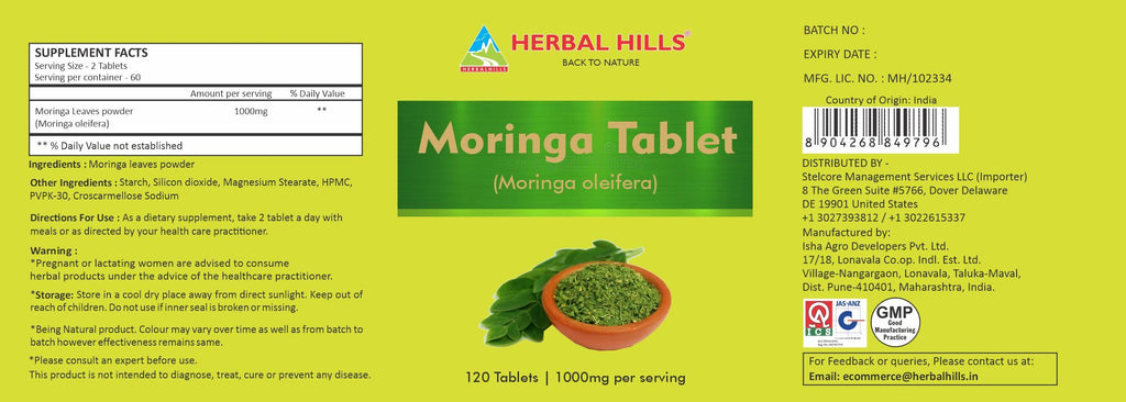 easy-to-swallow moringa vitamin supplements