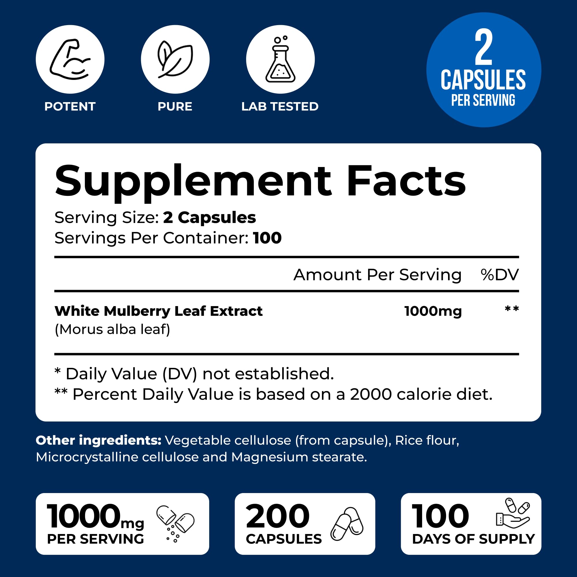 Easy to swallow mulberry supplements