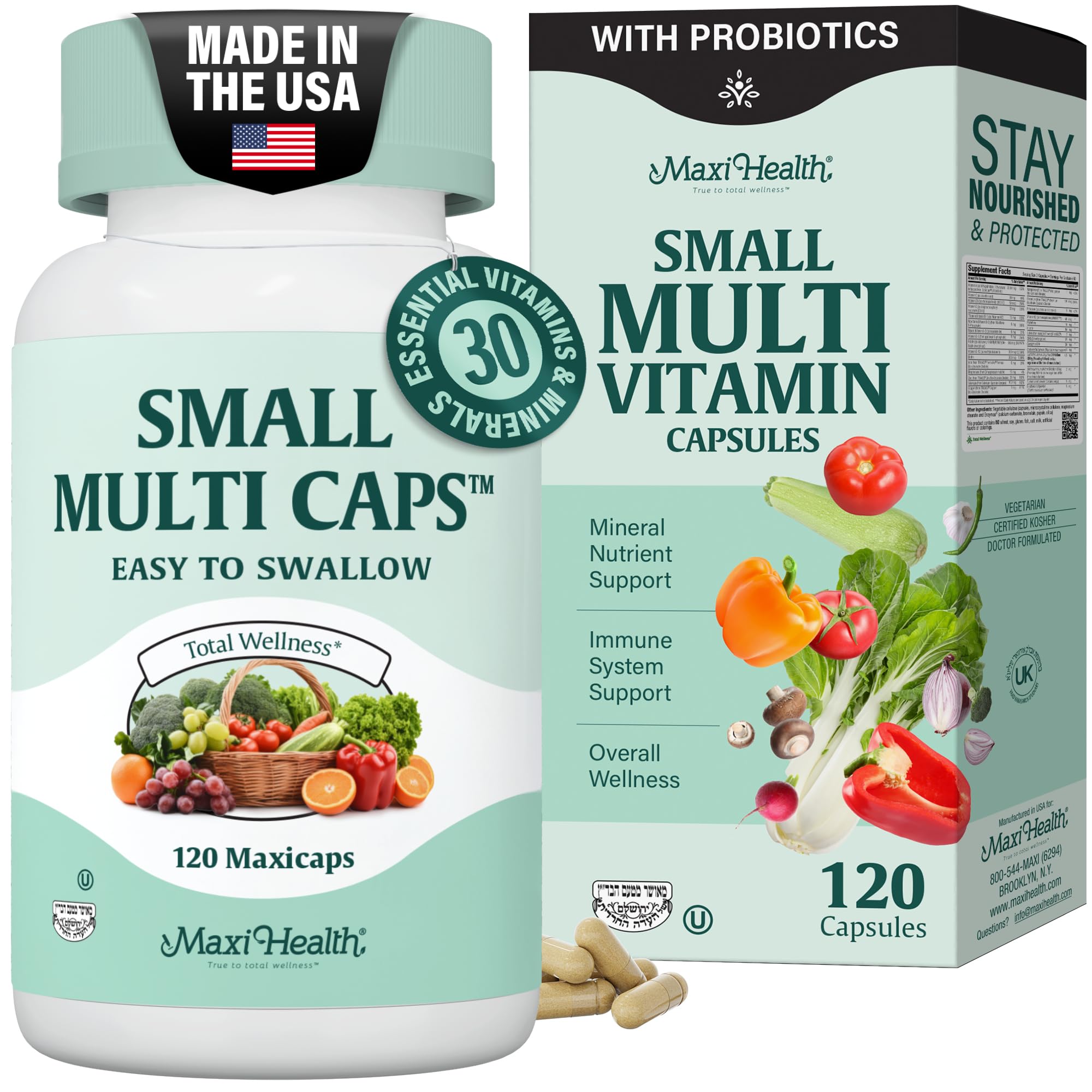 easy to swallow multivitamin capsules